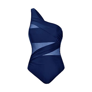 Women's Cupshe One-Shoulder Tummy Control One-Piece Swimsuit
