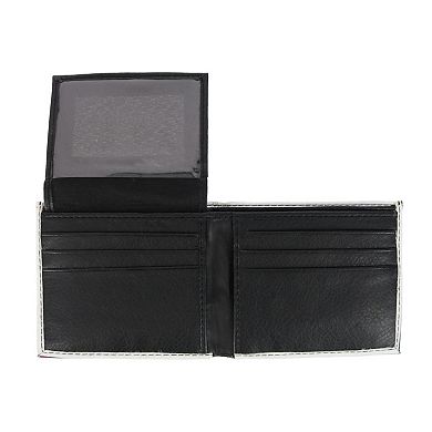 CTM Men's Vintage Texas Flag Bifold Wallet