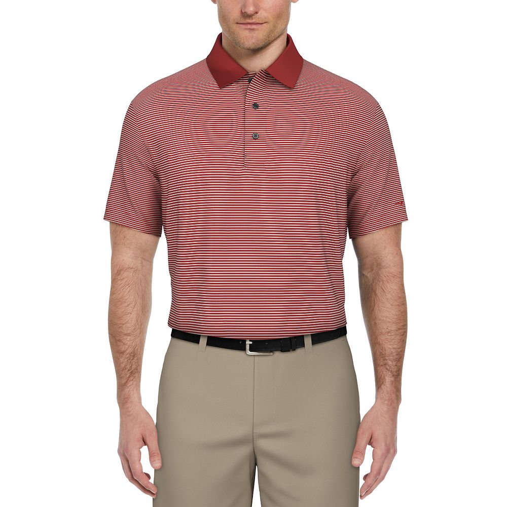 Men's Grand Slam Off Course Championship Striped Golf Polo