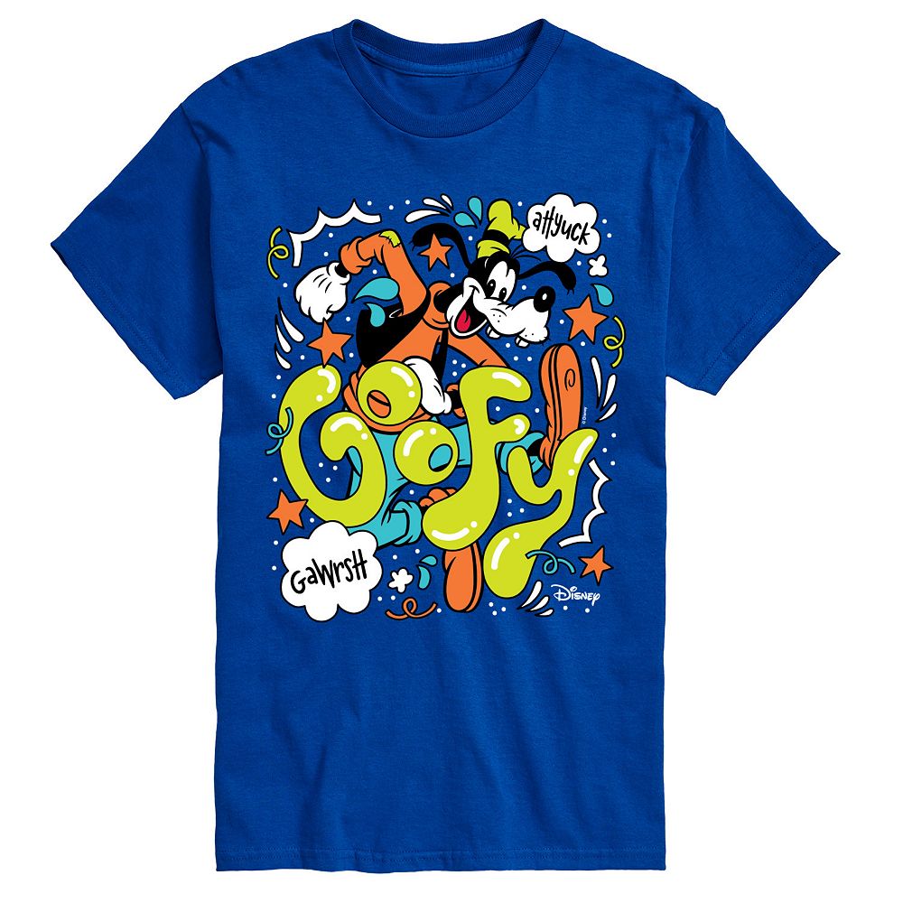 Disney's Goofy Men's Pop Art Doodles Graphic Tee