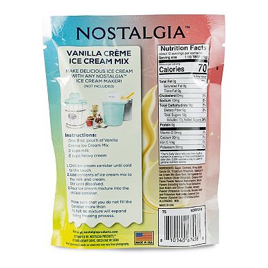 Nostalgia Electrics Homemade Premium Ice Cream Starter Mix