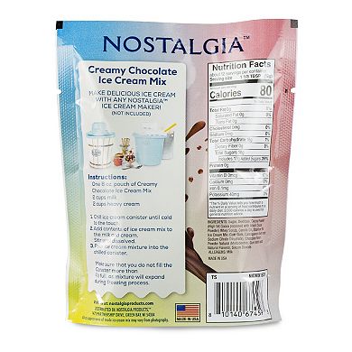 Nostalgia Electrics Homemade Premium Ice Cream Starter Mix