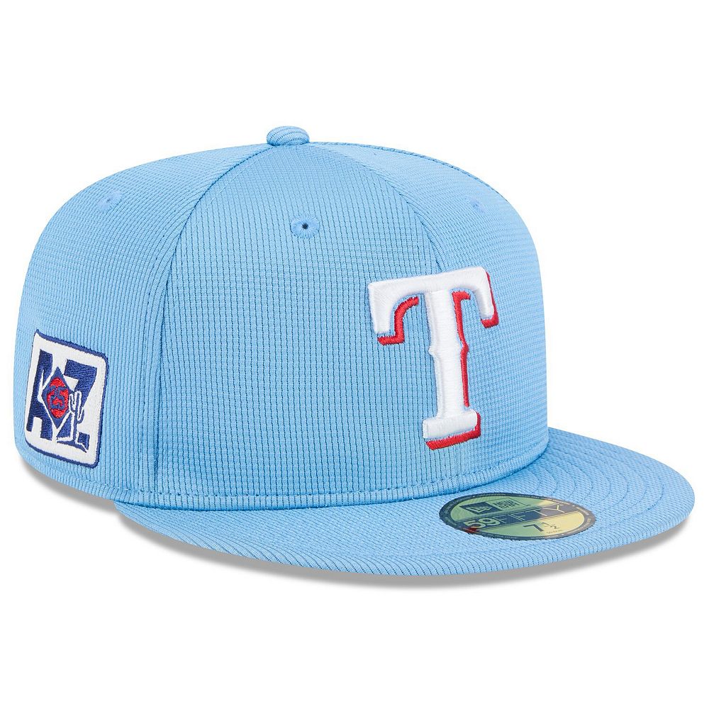 Men's New Era Light Blue Texas Rangers 2025 Spring Training 59FIFTY ...