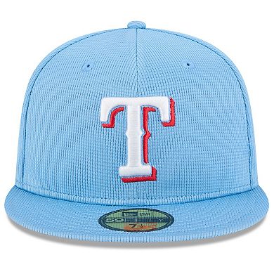 Men's New Era Light Blue Texas Rangers 2025 Spring Training 59FIFTY ...
