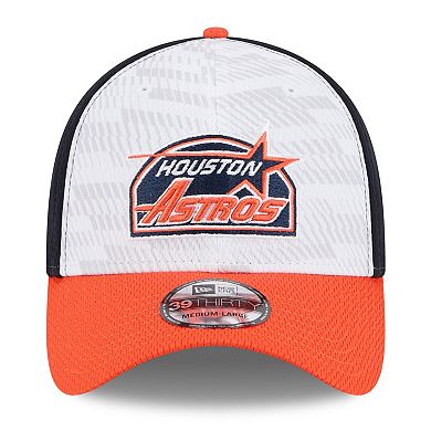 Men's New Era Navy/Orange Houston Astros 2025 MLB Clubhouse 39THIRTY Flex Hat