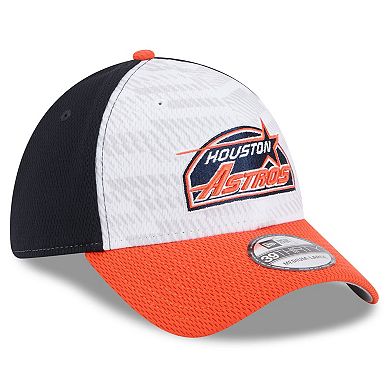 Men's New Era Navy/Orange Houston Astros 2025 MLB Clubhouse 39THIRTY Flex Hat