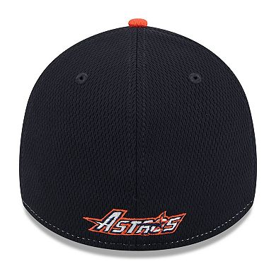 Men's New Era Navy/Orange Houston Astros 2025 MLB Clubhouse 39THIRTY Flex Hat