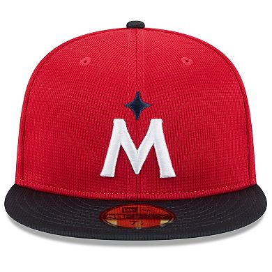 Men's New Era Red/Navy Minnesota Twins 2025 Spring Training 59FIFTY ...