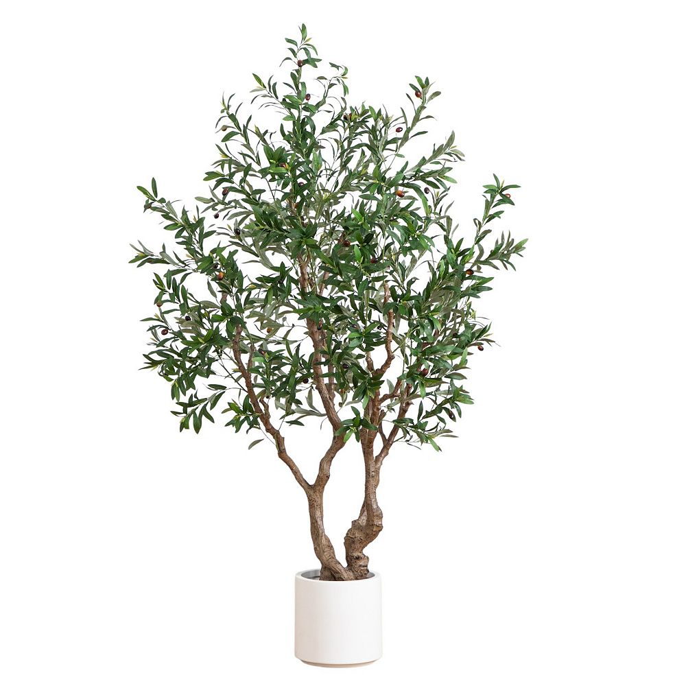 nearly natural 6-ft. Artificial Grand Olive Tree Floor Decor
