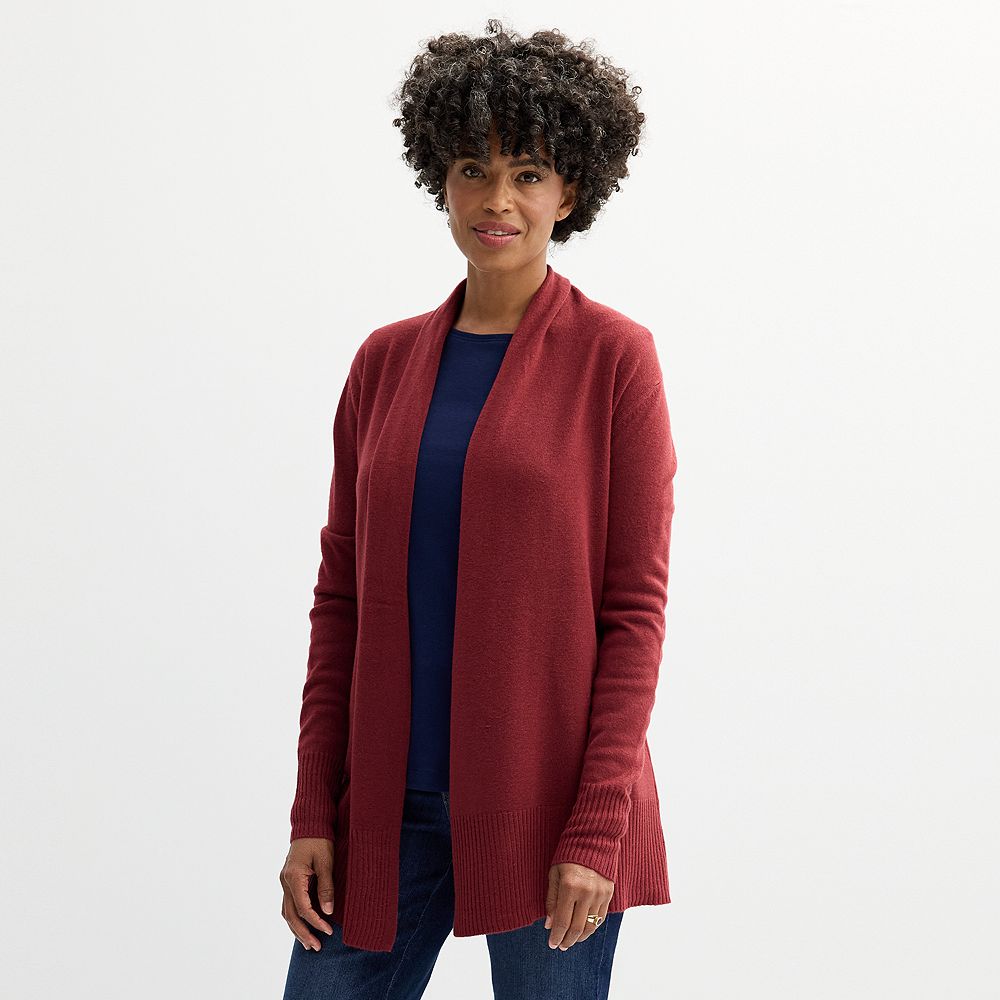 Women's Croft & Barrow® The Extra Soft Closureless Cardigan