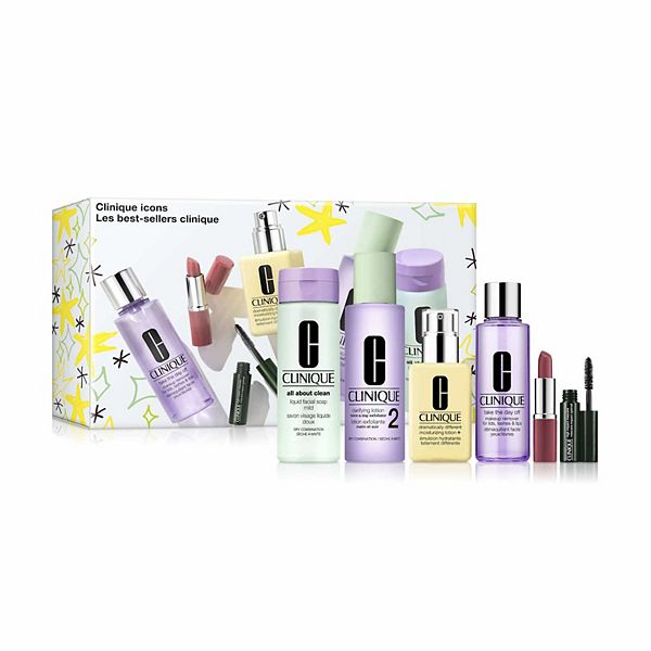 CLINIQUE Icons Skincare & Makeup Gift Set - A $150 Value
