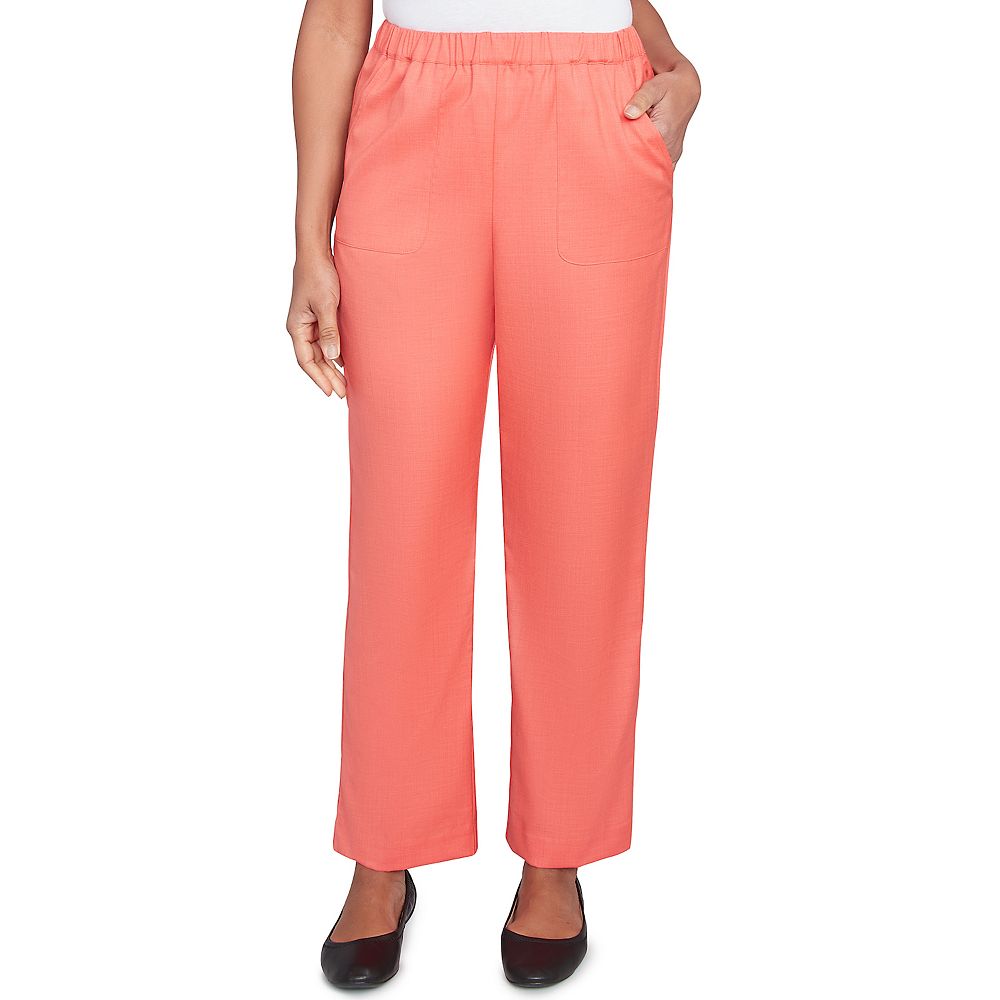 Petite Alfred Dunner Classic Balanced Side Pocket Short Length Pants