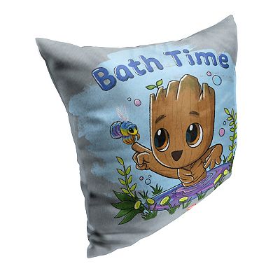 Marvel I Am Groot Bath Time Printed Throw Pillow