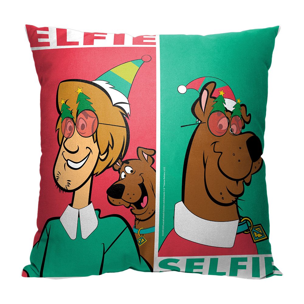 Warner Bros. Scooby Doo Elfie Selfie Printed Throw Pillow