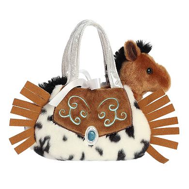 Aurora Small Brown Fancy Pals 8" Western Fringe Fashionable Stuffed Animal
