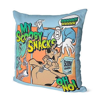 Scooby Doo Uh Oh My Scooby Snacks Printed Throw Pillow