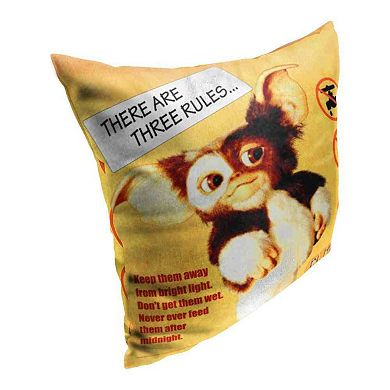 Warner Bros. Gremlins Three Rules Pillow