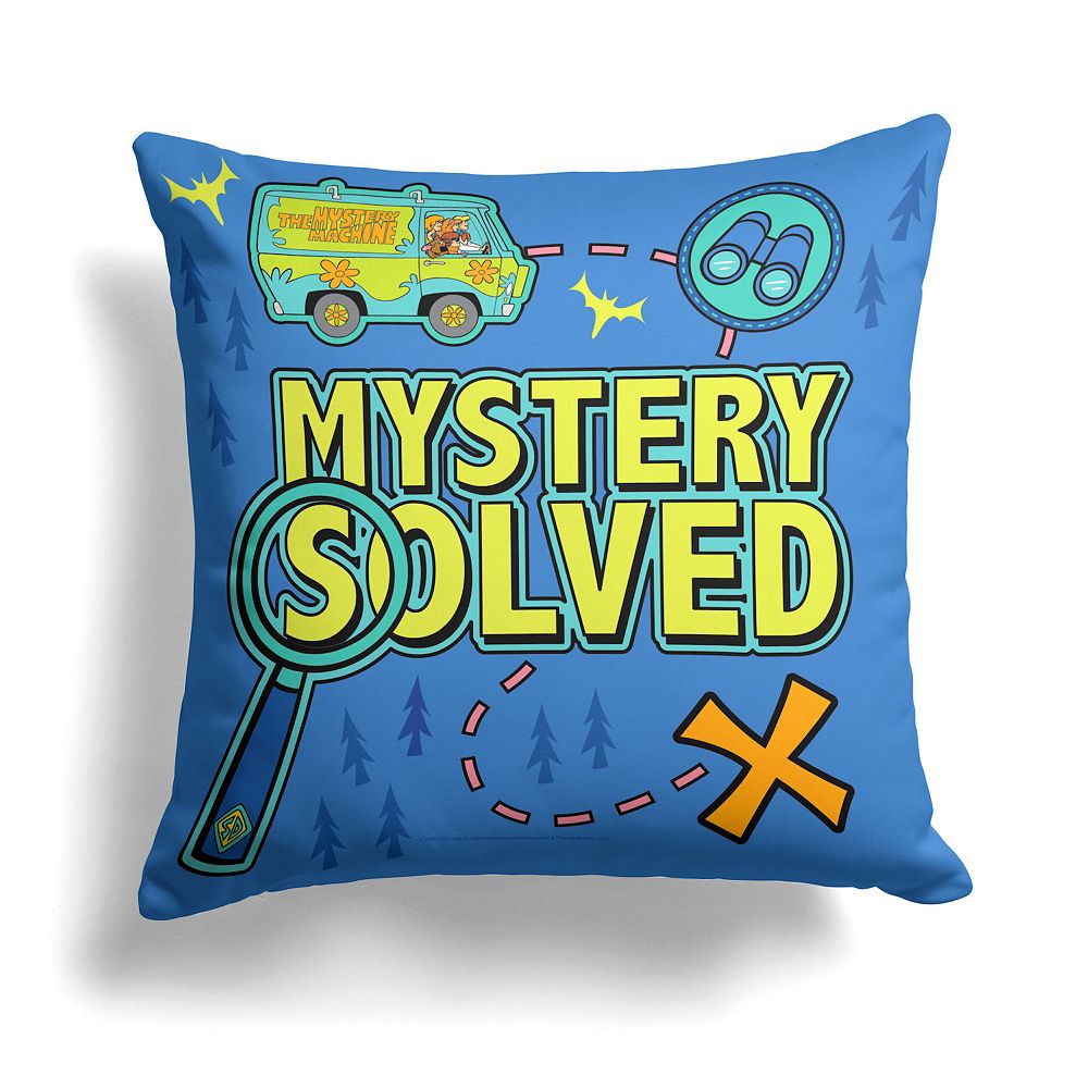 Scooby Doo Mystery Solved Map Printed Throw Pillow Scooby Doo Mystery Solved Map Printed Throw Pillow