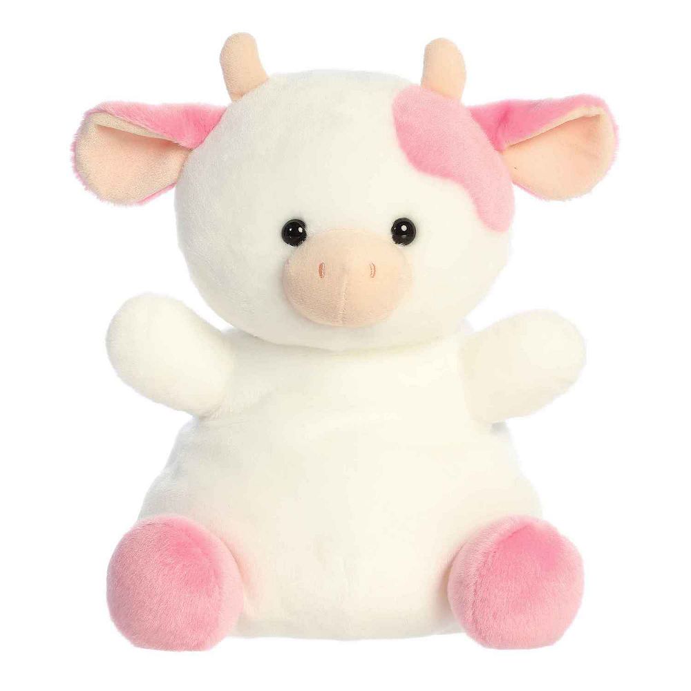Aurora Large Pink Palm Pals Party Sized 13" Belle Strawberry Cow ...