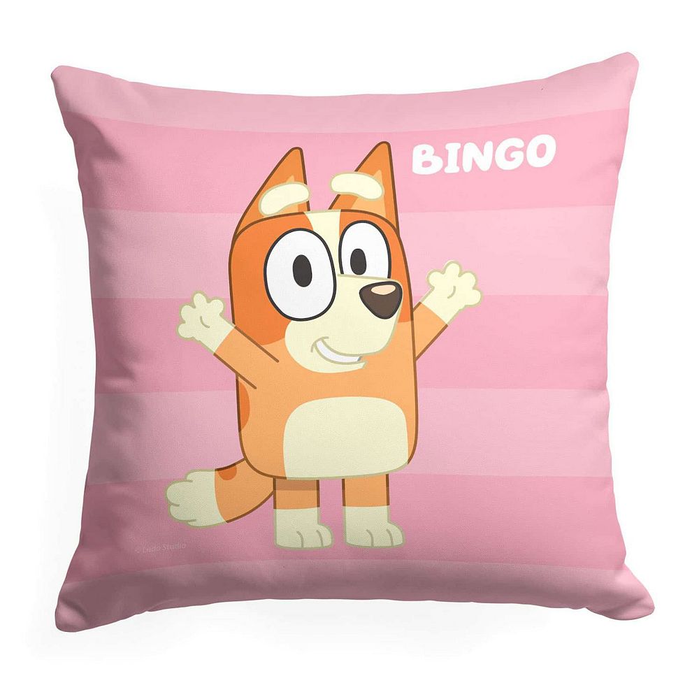 Bluey Roll Call Bingo Printed Throw Pillow