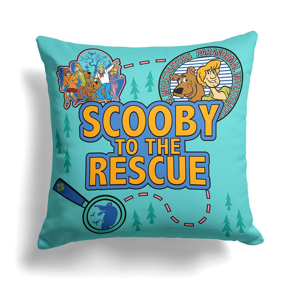 Scooby Doo Scooby To The Rescue Printed Throw Pillow