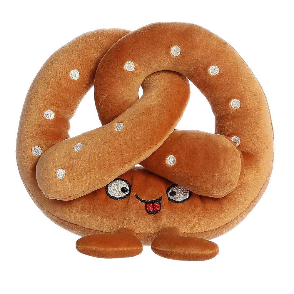 Aurora Small Brown Wackadoodles 7" Prima Pretzel Crazy Stuffed Animal