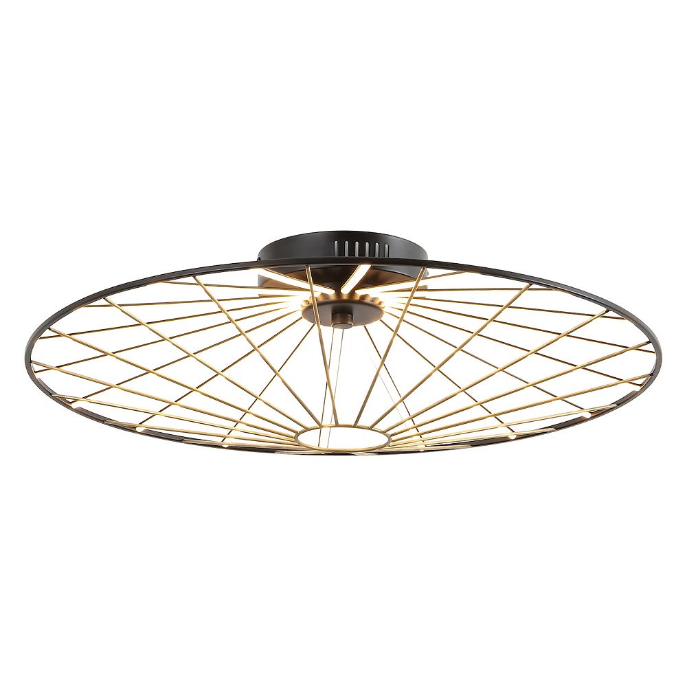 Anders Contemporary Scandinavian Dimmable Stripe UFO Integrated LED ...