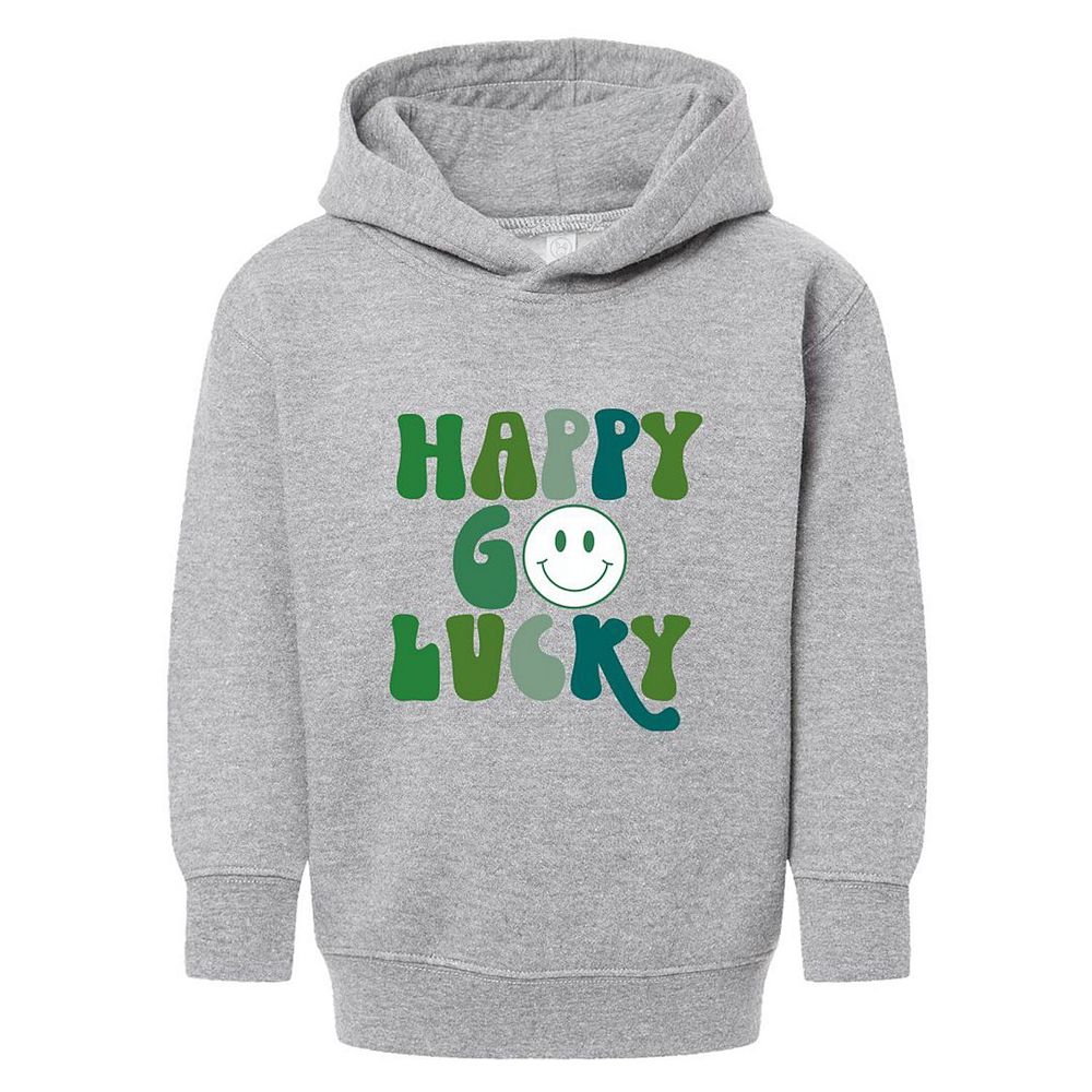 Happy Go Lucky Smiley Face Toddler Graphic Hoodie