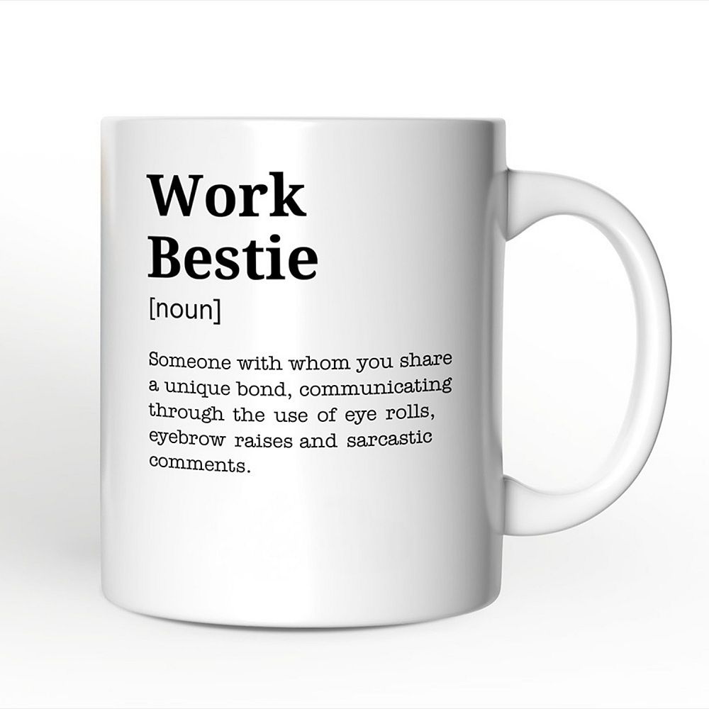 Work Bestie Definition Mug, Funny Coworker Gift