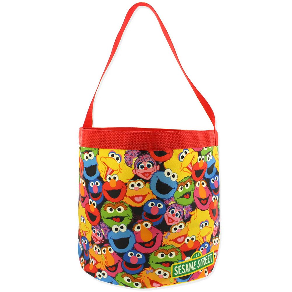 Sesame Street Elmo Collapsible Bucket Tote Bag