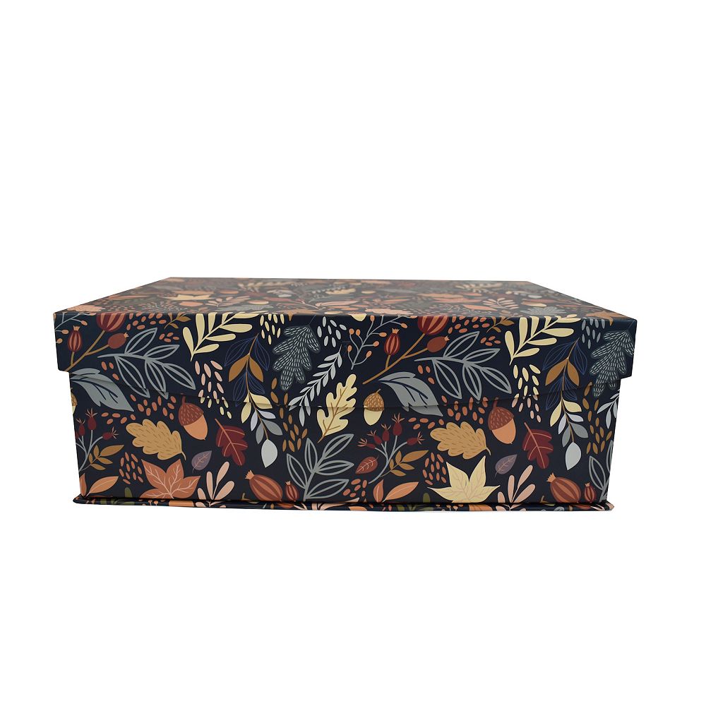 Celebrate Together™ Fall Leaf Hinge Paper Box Table Decor