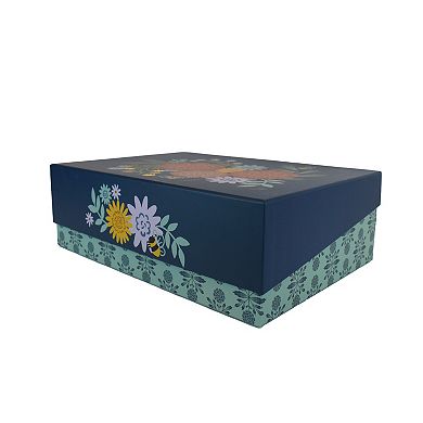 Celebrate Together™ Fall Medium Floral Hinge Paper Box