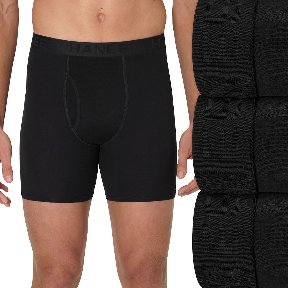 Men's Hanes Ultimate® 3-Pack Stay Dry Pouch Stretch Boxer Brief Underwear