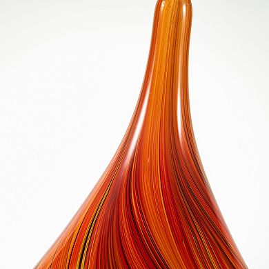 Luxury Lane Hand Blown Abstract Art Glass Cane Sculpture