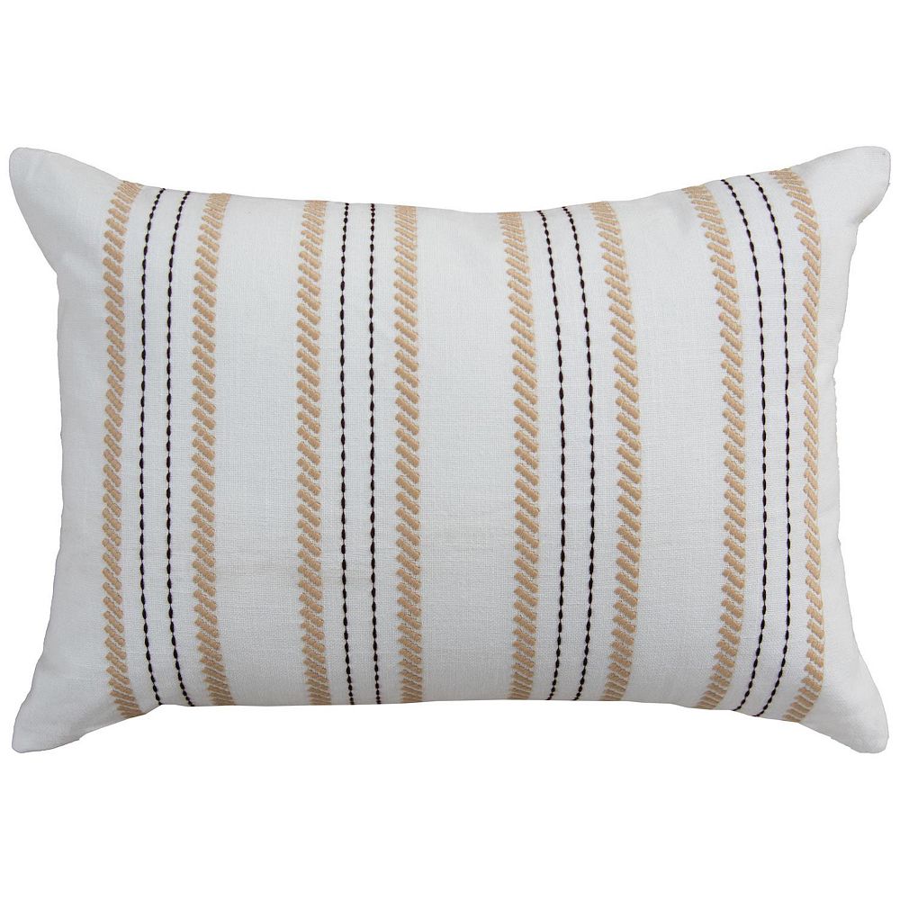 Rizzy Home Robin Throw Pillow Cover - 14" x 20"