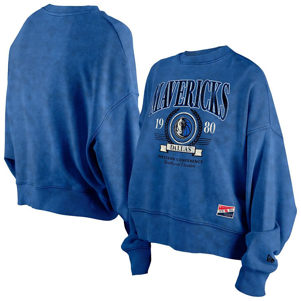 Women's New Era Blue Dallas Mavericks Hardwood Classics Enzyme Wash ...