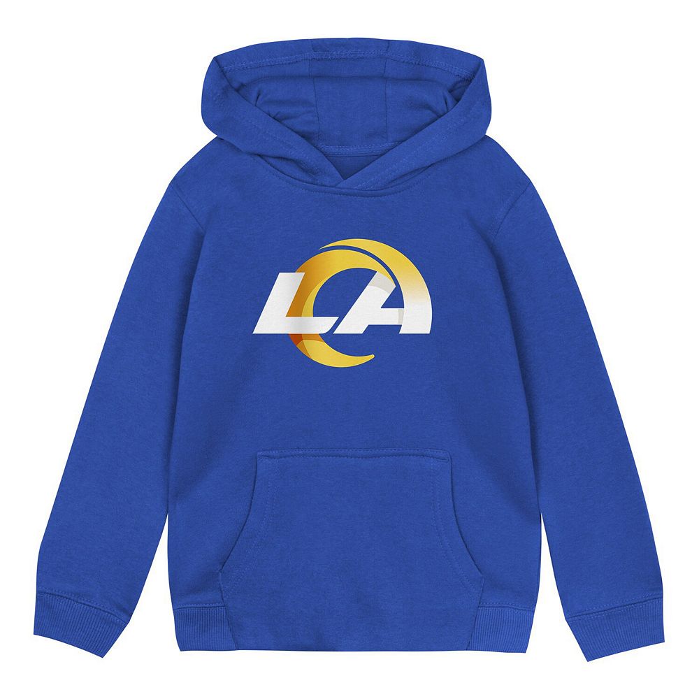Toddler Royal Los Angeles Rams Logo Pullover Hoodie
