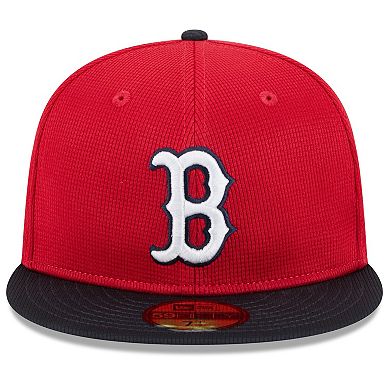 Men's New Era Red/Navy Boston Red Sox 2025 Spring Training 59FIFTY ...