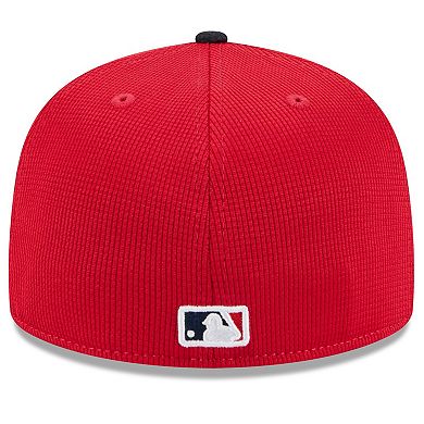 Men's New Era Red/Navy Boston Red Sox 2025 Spring Training 59FIFTY ...