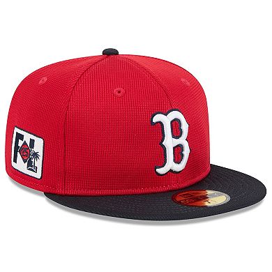 Men's New Era Red/Navy Boston Red Sox 2025 Spring Training 59FIFTY ...