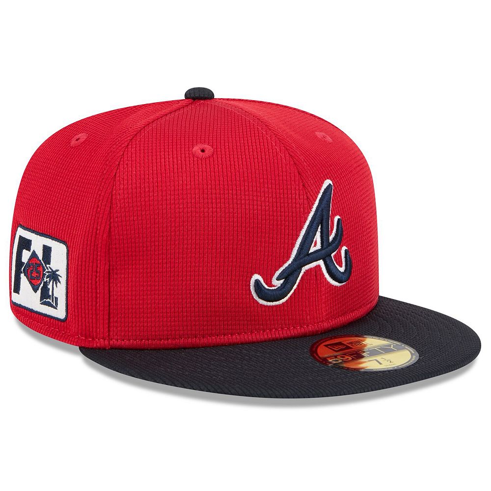 Men's New Era Red/Navy Atlanta Braves 2025 Spring Training 59FIFTY ...