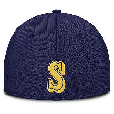 Men's Nike Navy/Gold Seattle Mariners Rise Swoosh Performance Flex Hat