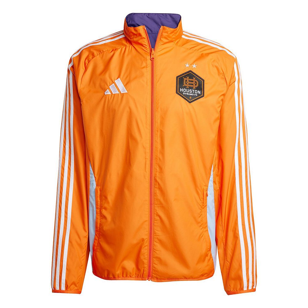Men's adidas Orange/Purple Houston Dynamo FC 2025 Anthem Reversible ...