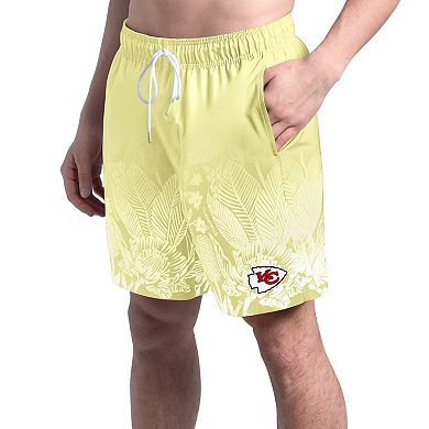 Men's Margaritaville Yellow Kansas City Chiefs Lagoon Fiesta Swim Shorts