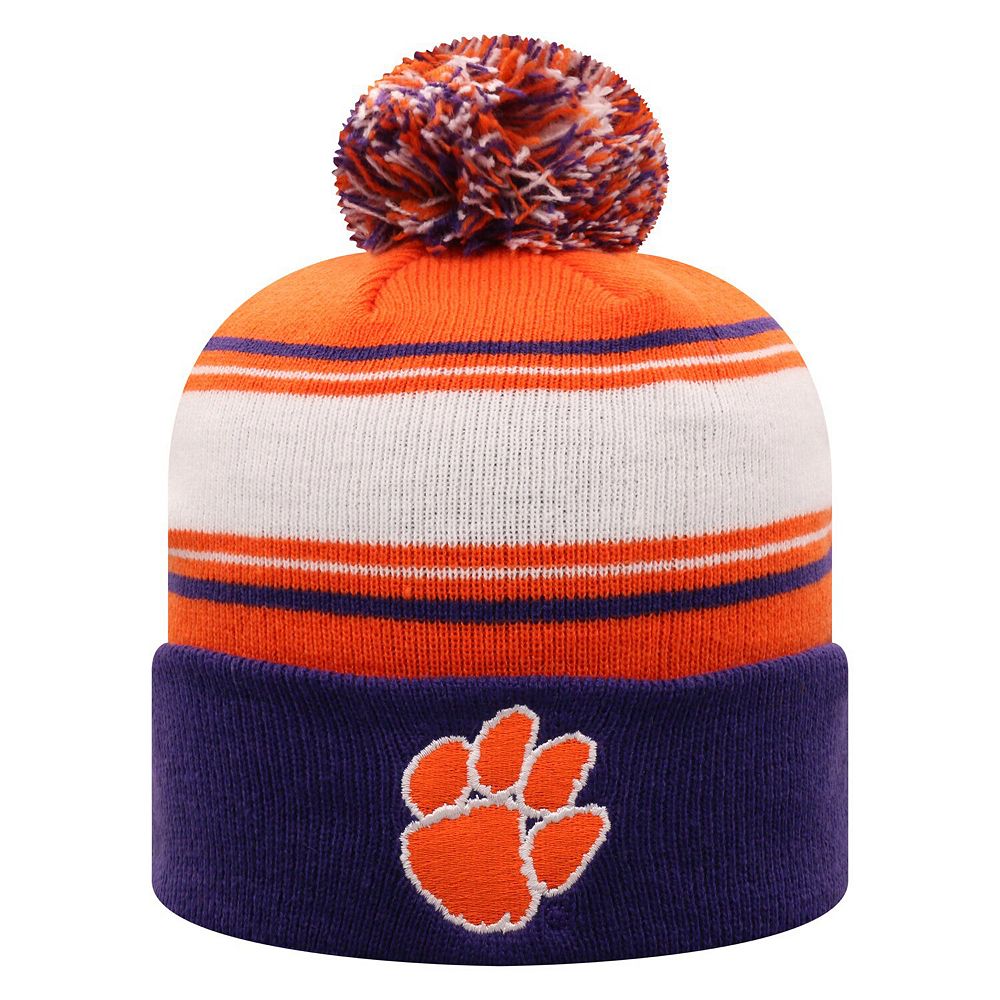 Men's Top of the World Orange Clemson Tigers Ambient Cuffed Knit Hat ...