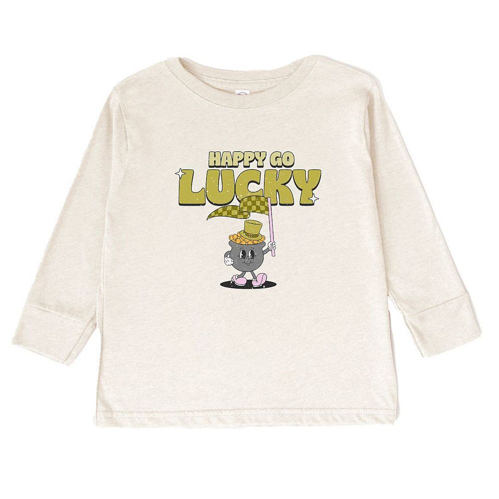 Happy Go Lucky Pot Of Gold Toddler Long Sleeve Graphic Tee