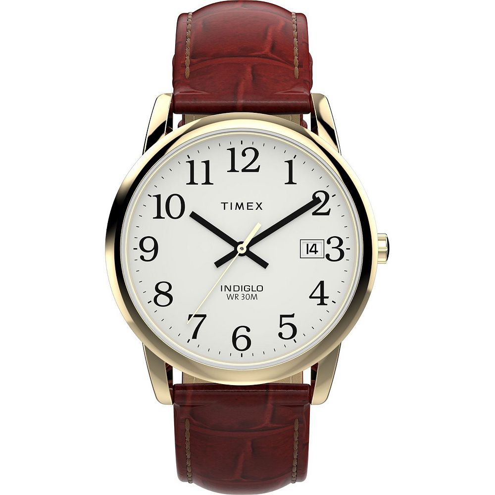 Timex® Easy Reader Men's Leather Strap Watch - TW2W95500JT