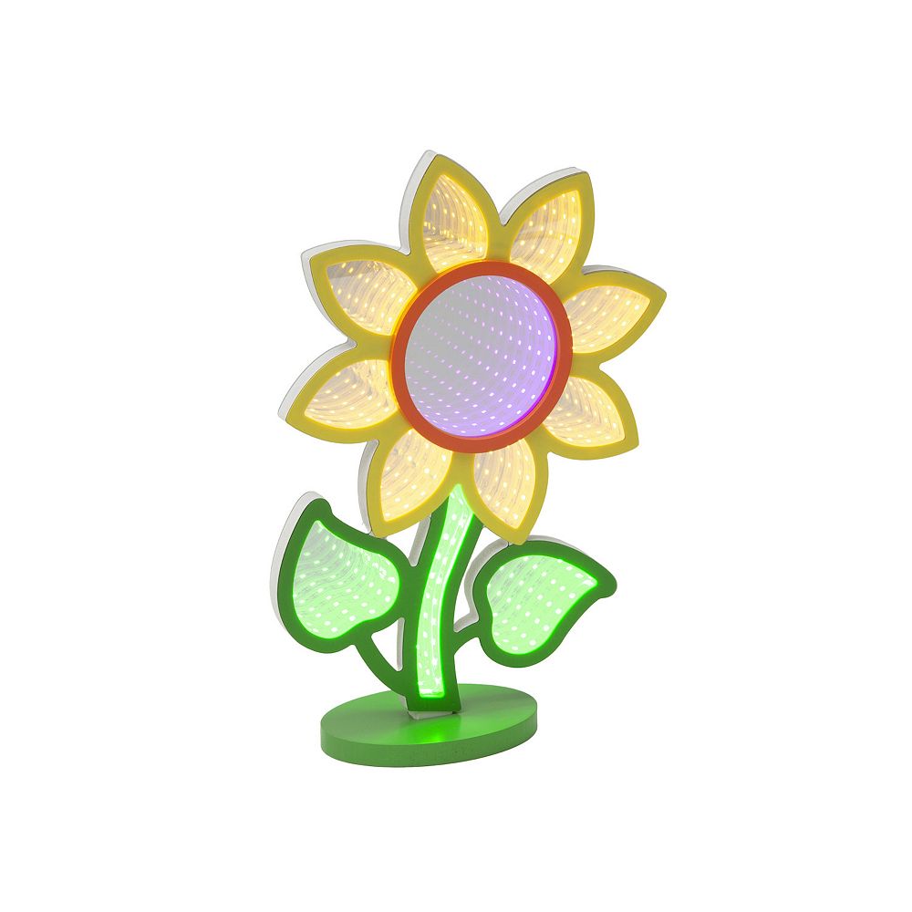 Gerson Light-Up Infinity Flower Table Decor