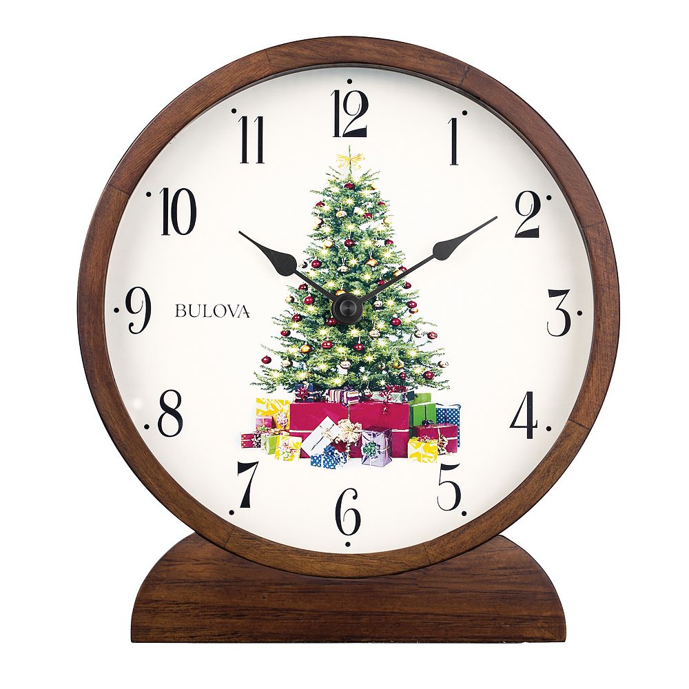 Bulova B1866 Holiday Sounds Mantel Clock
