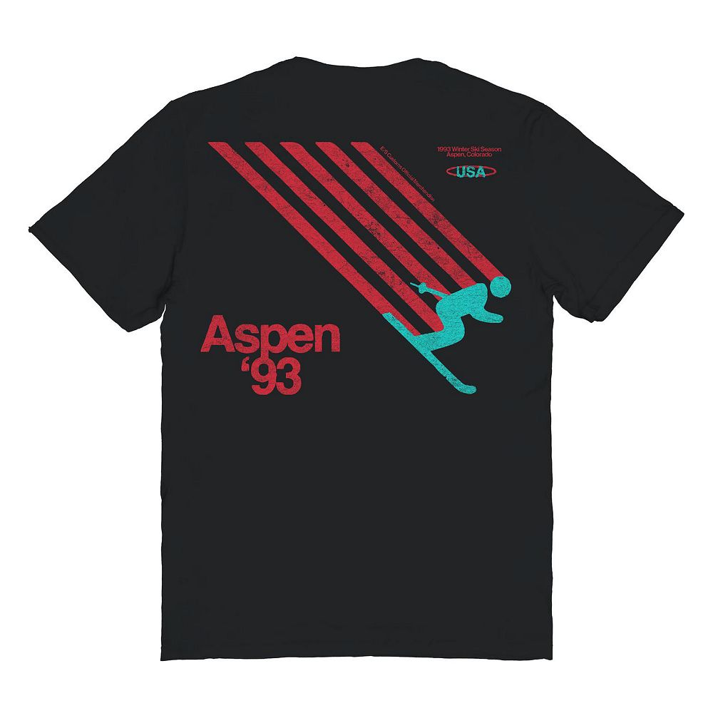Men's Aspen Black Graphic Tee